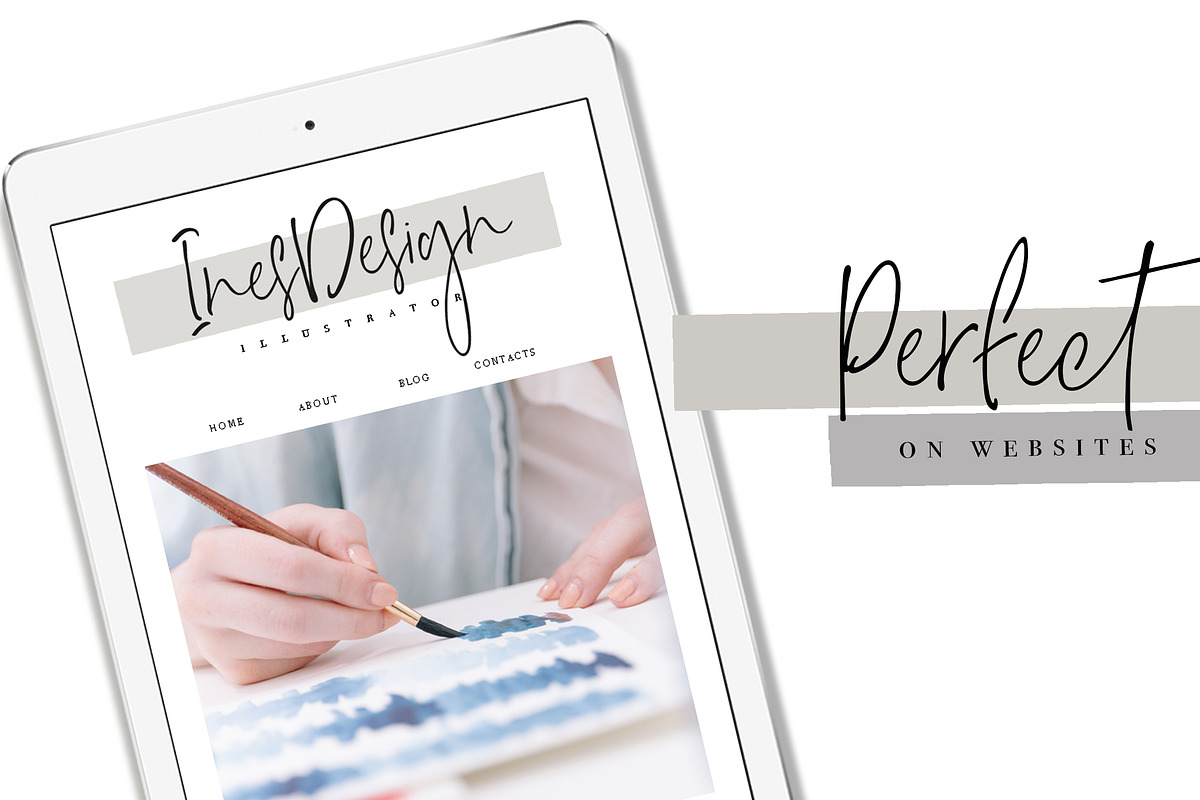 L'aster Font, a Script Font by Calamar Studio