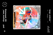 Distressed CD Cover Mockup, a Product Mockup by Design syndrome