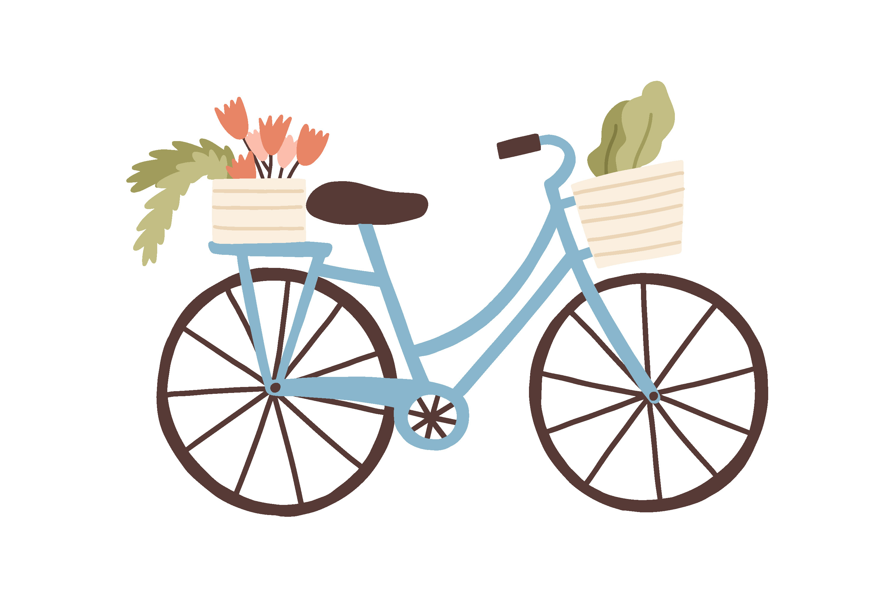 Cute bicycle, a Decorative Illustration by Good Studio | Creative Market