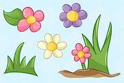 Bugs and Creepy Crawlers Clip Art, an Illustration by Keepin' It Kawaii