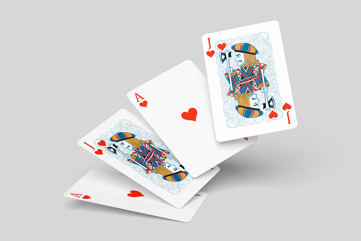 High Quality Poker Card Mockup, an Advertising Mockup by swsi-studio