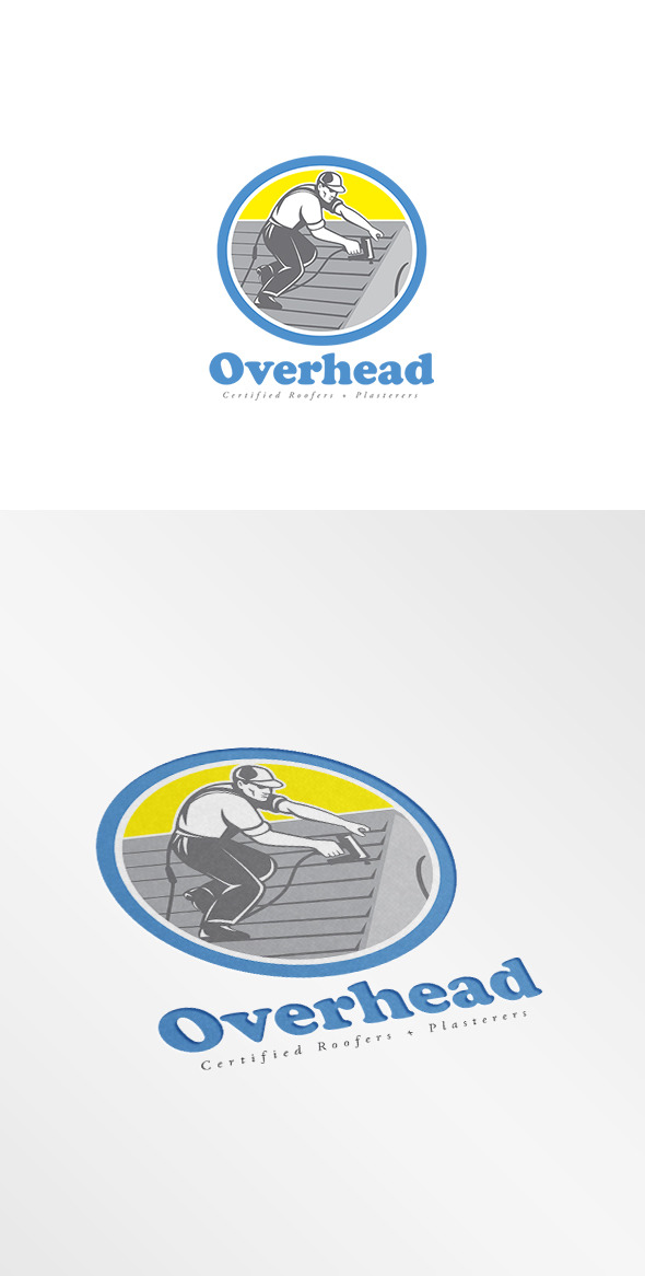 Overhead Roofers Logo, a Branding & Logo Template by patrimonio