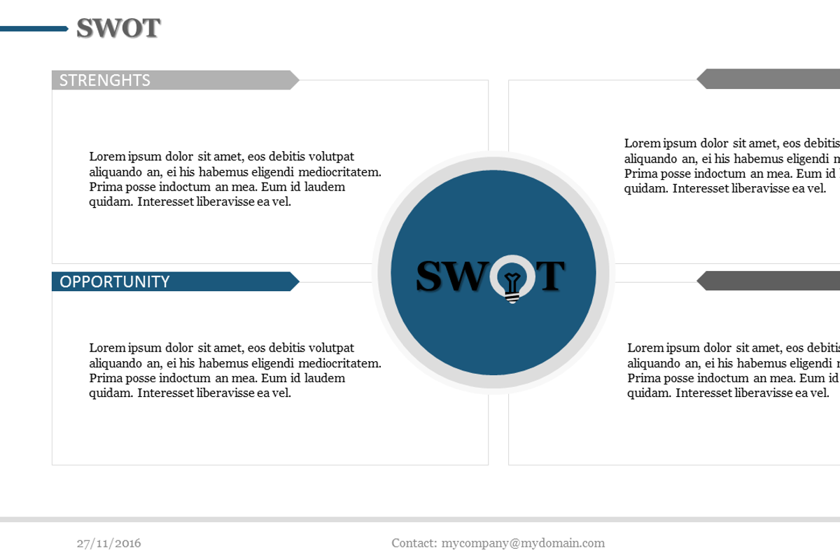 SWOT Pro 1 PowerPoint, a Presentation Template by Yes Presentations