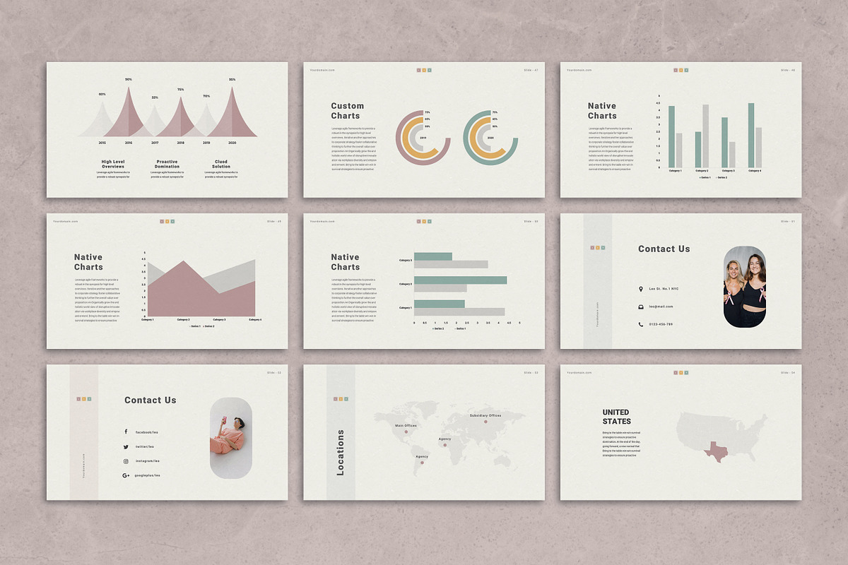 Leo Presentation Template, a Presentation Template by SlideStation