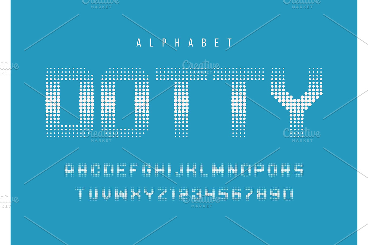 Dotty halftone alphabet, a Decorative Illustration by RevelStockart