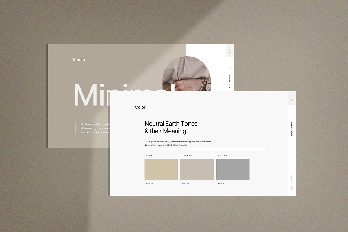 Brand Guideline | Beige, a Presentation Template by GoldenPixelStudio