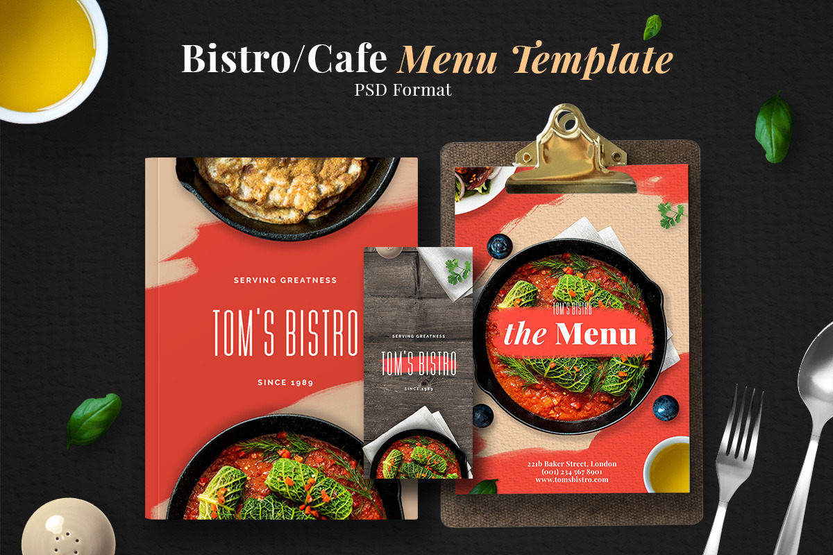 Bistro Food Menu Template Pack, a Templates & Theme by Louds Studio