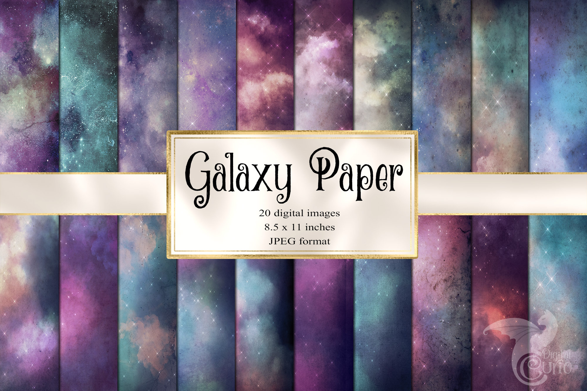 Galaxy Paper Textures, a Texture Graphic by Digital Curio | Creative Market