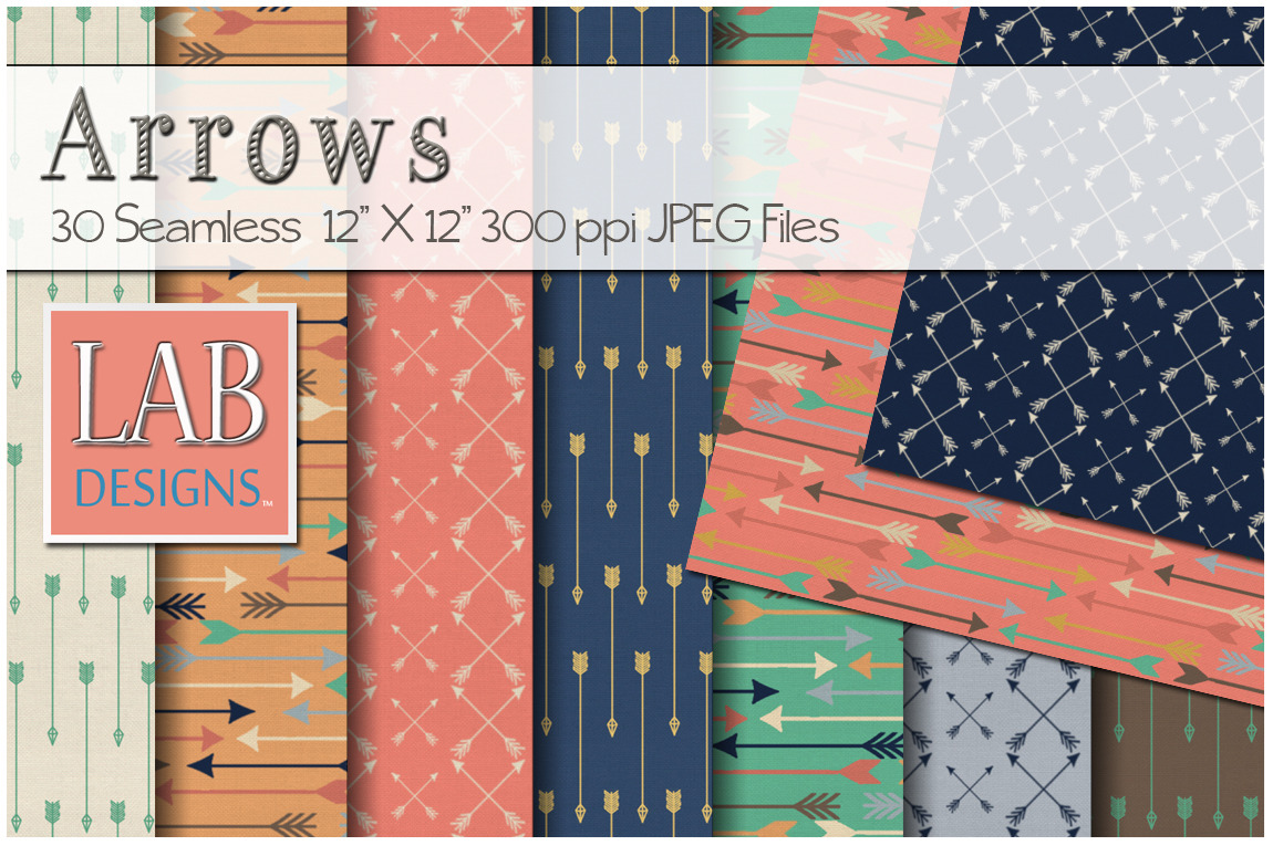 30 Arrow Background Textures, a Texture Graphic by Lab Designs