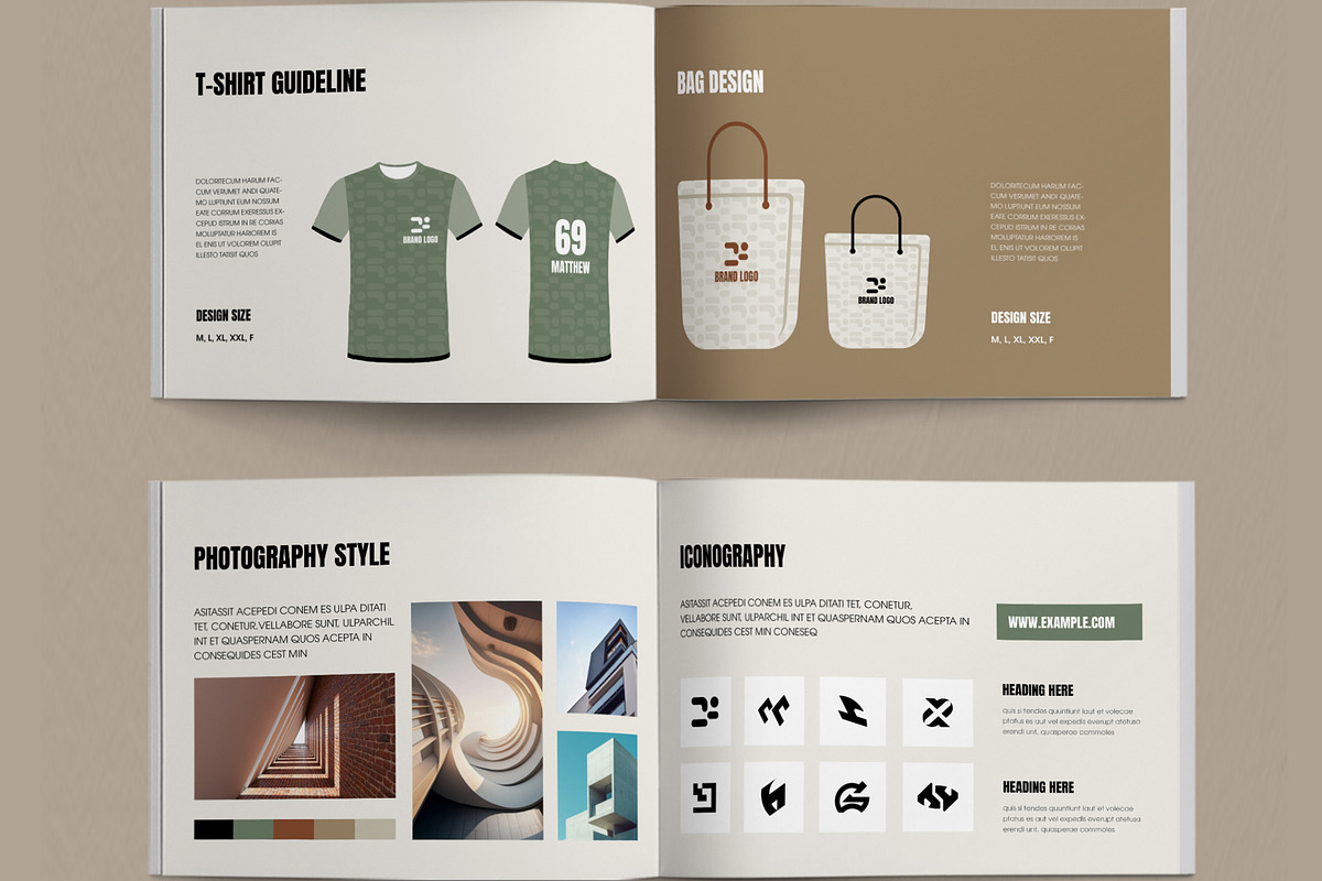 Modern Brand Guidelines Brochure
