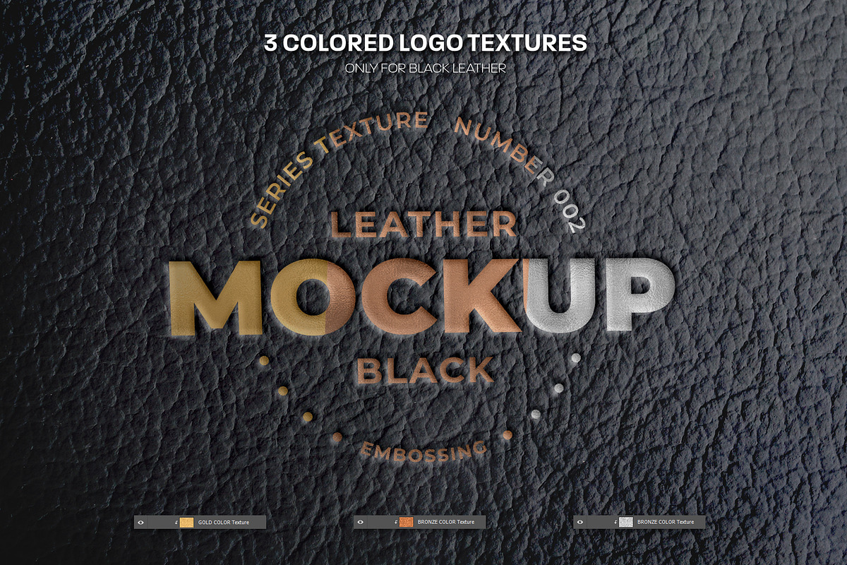 6 Embossing Logo Mockup Leather, a Product Mockup by Grow Design Craft ...