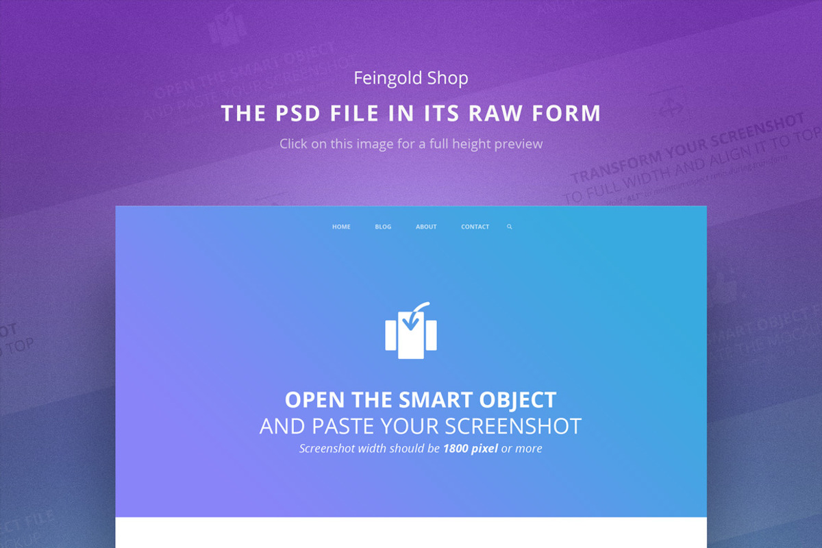 Long Website Mockup for Presentation, a Device Mockup by FEINGOLD