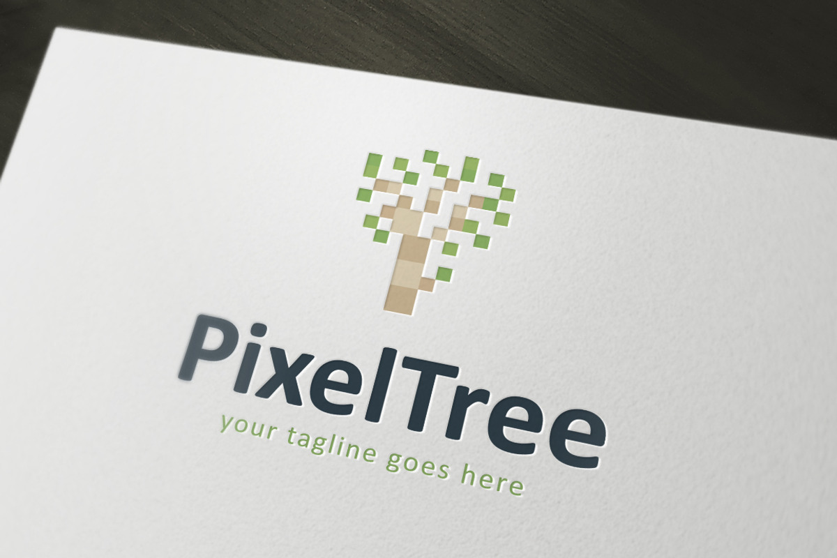 Pixel Tree Logo Template, a Branding & Logo Template by PixaSquare