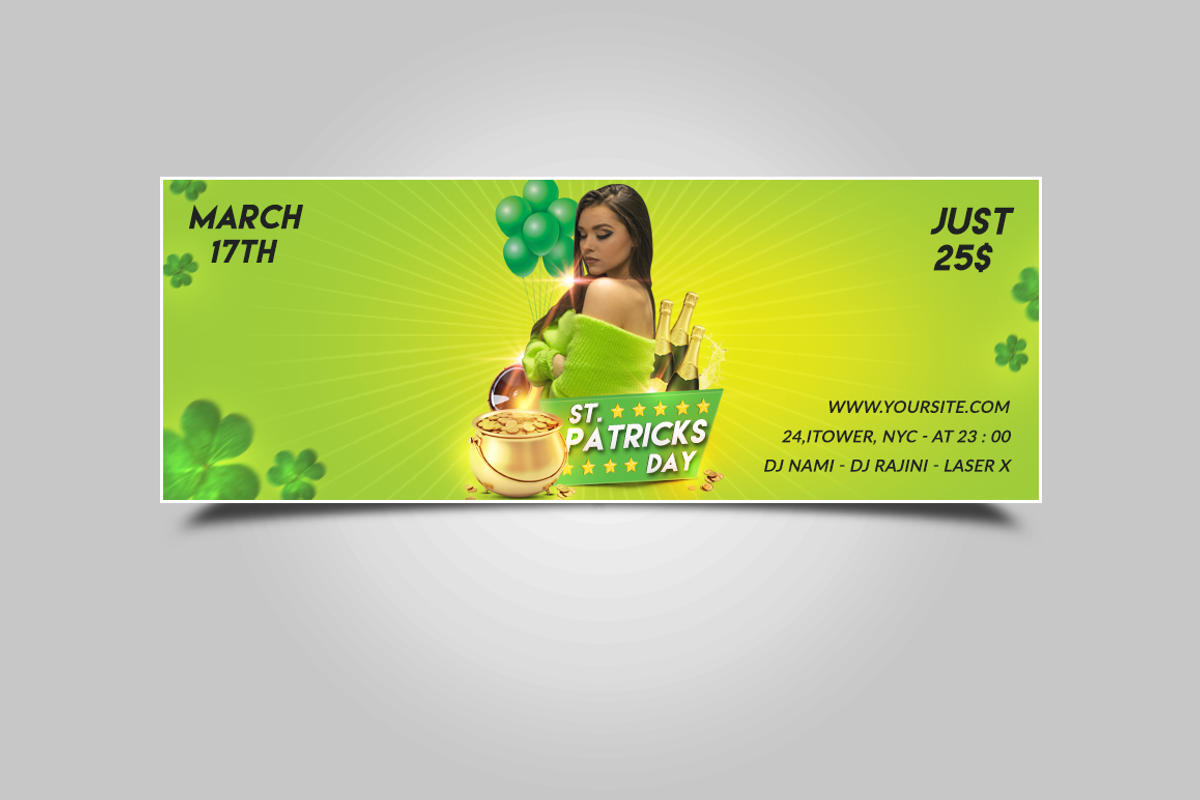 St Patricks Day Facebook Timeline, a Social Media Template by Jaisivakumar