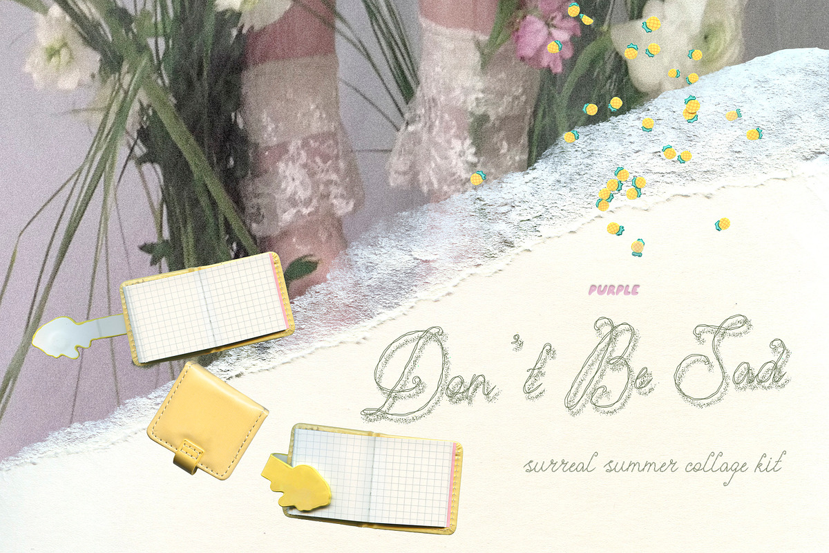 Don't be sad: Summer Collage Kit