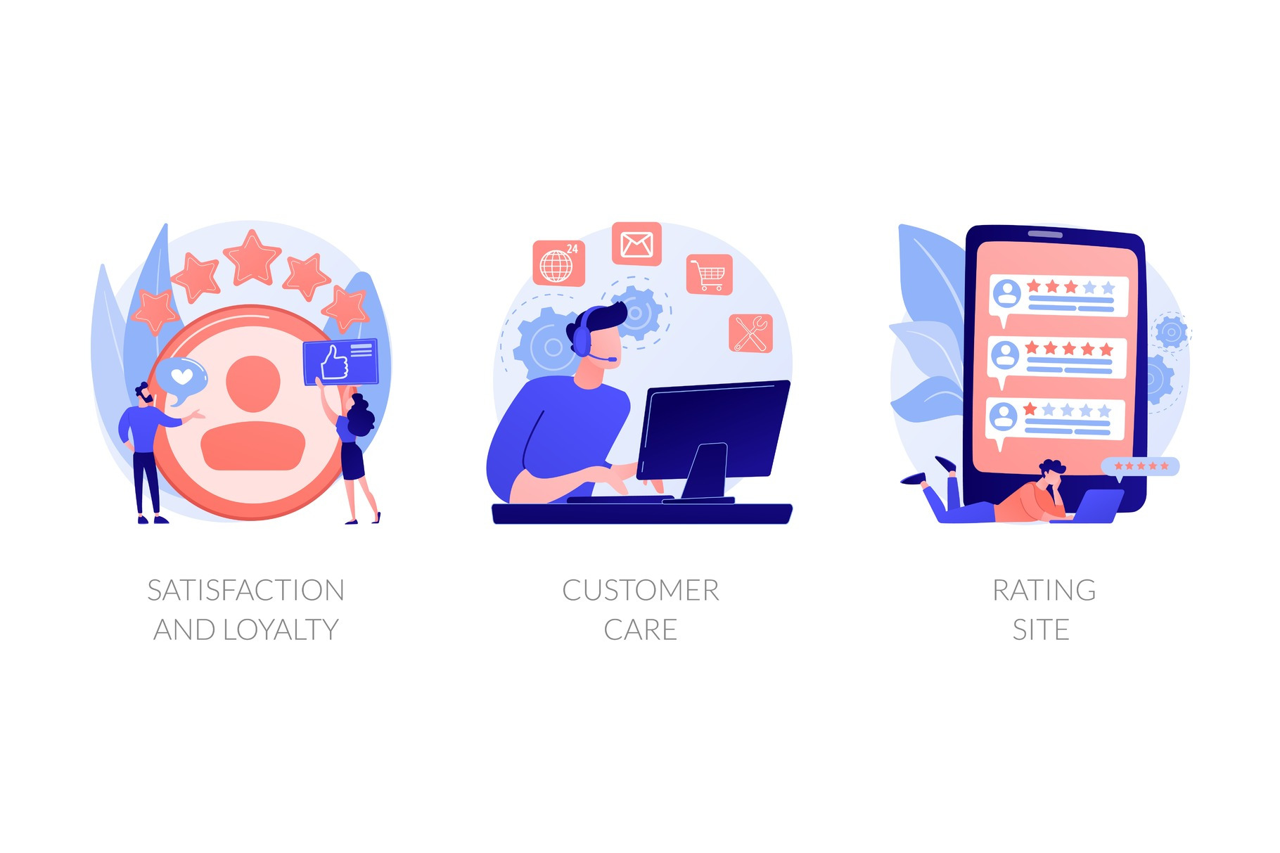 Personalized service vector concept, a Person Illustration by Visual ...