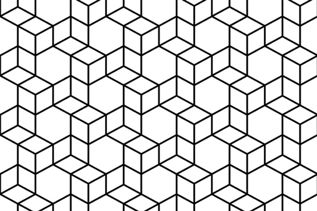 Seamless Geometric Box Pattern, a Pattern Graphic by in8finity ...