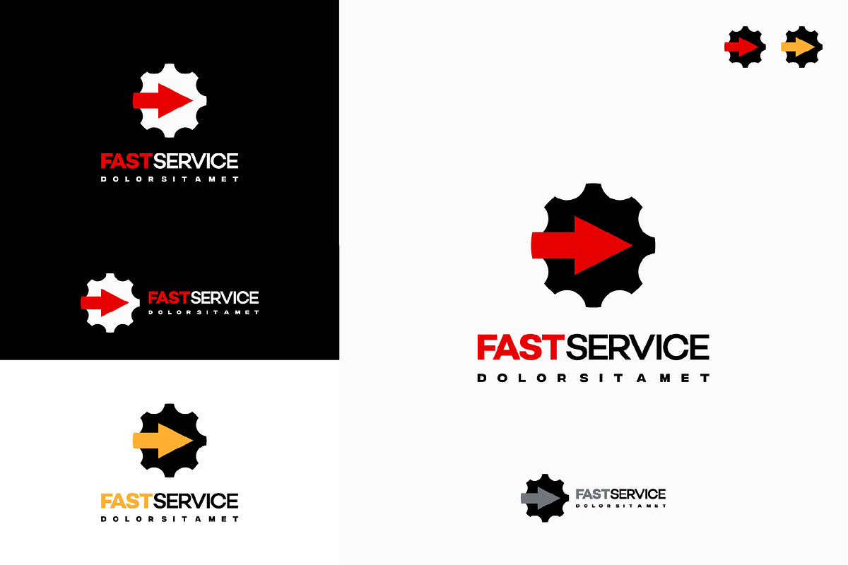 Fast Service logo designs, a Branding & Logo Template by Lucky Creative