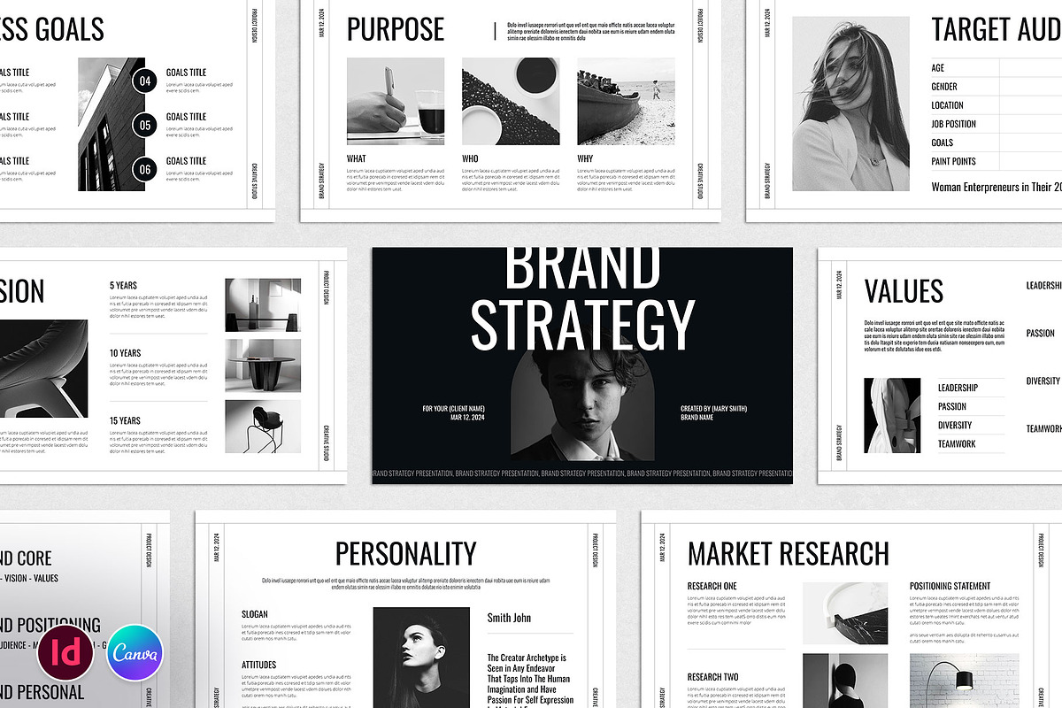 Brand Strategy Presentation Template, a Presentation Template by ...
