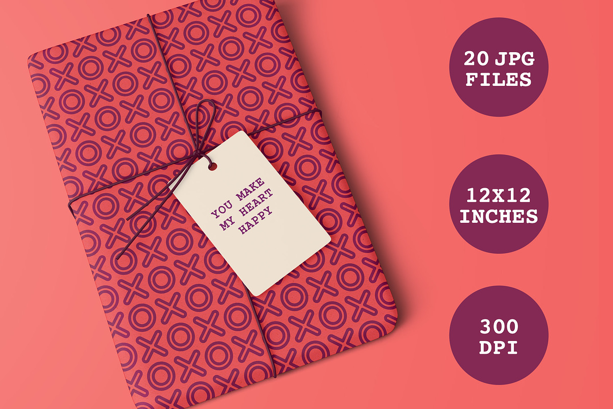 Digital + Printable Paper: XOXO, a Pattern Graphic by Digital Goods ...