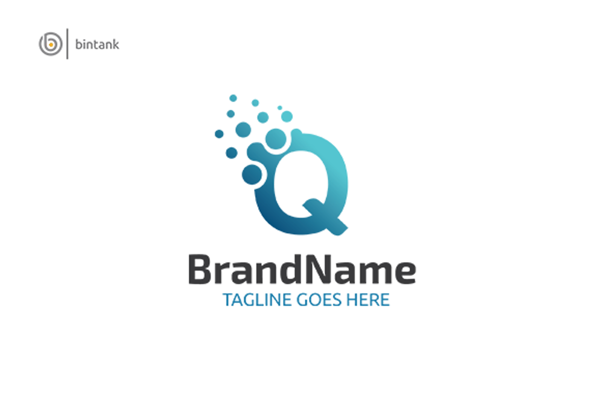 Letter Q Dot Logo, a Branding & Logo Template by Bintank Studio