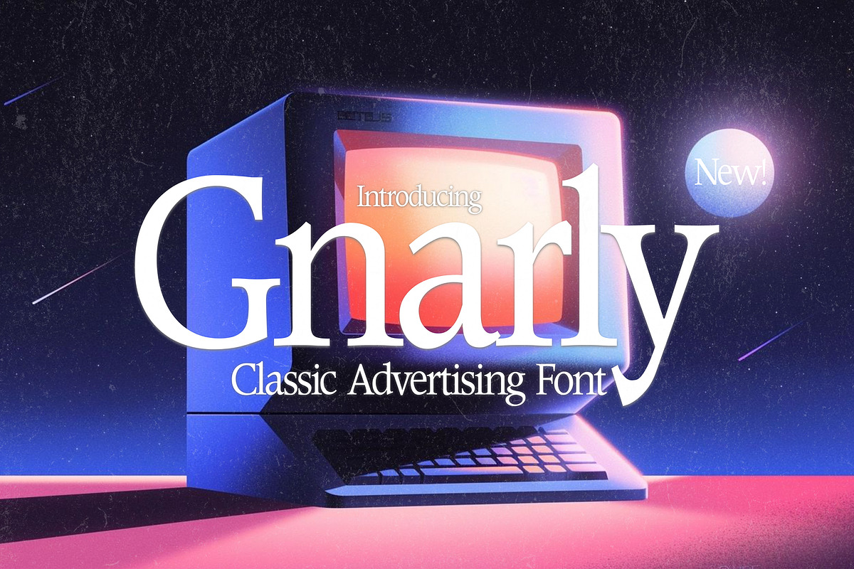 Gnarly - Classic Advertising Font, a Serif Font by HipFonts