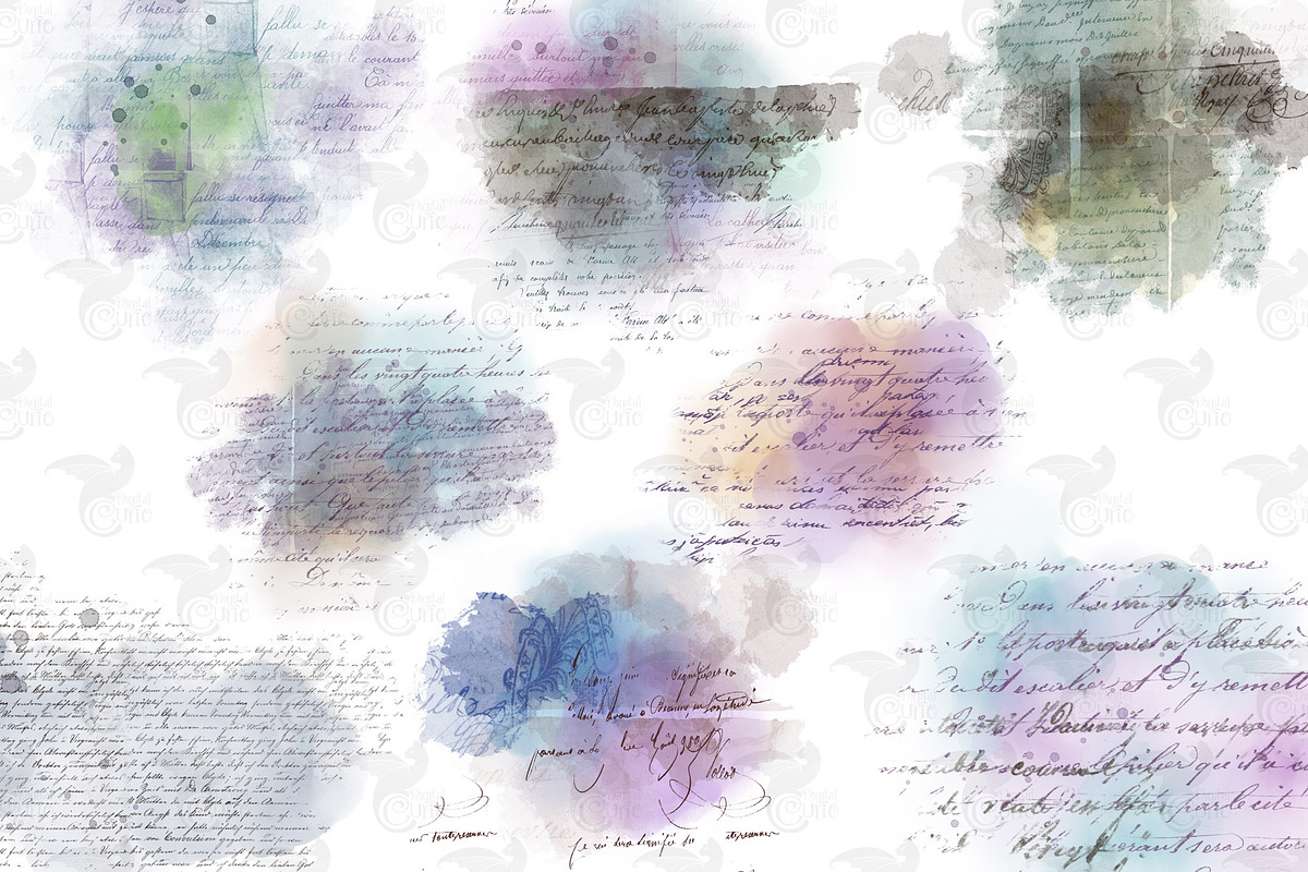 Ink Writing Overlays, an Illustration by Digital Curio