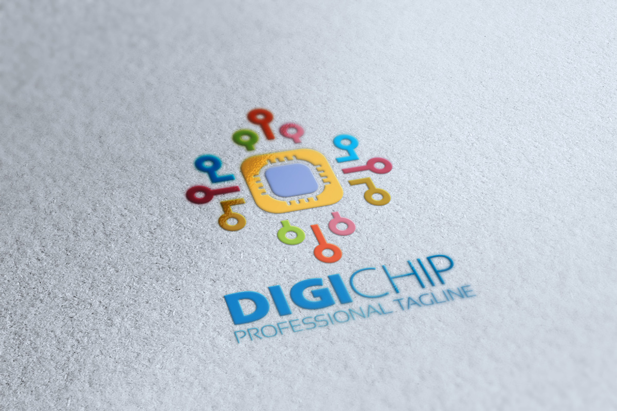 Digital Chip Logo, a Branding & Logo Template by essegraphic | Creative ...