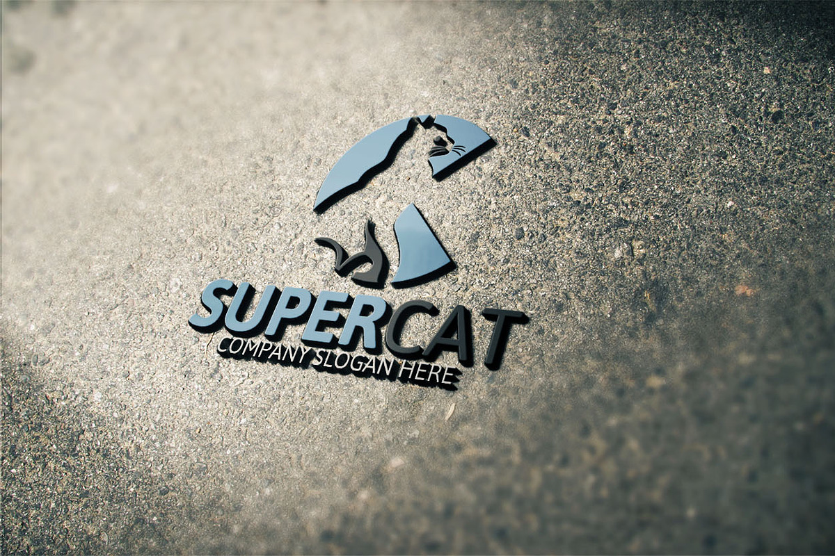 Super Cat Logo, a Branding & Logo Template by Josuf Media