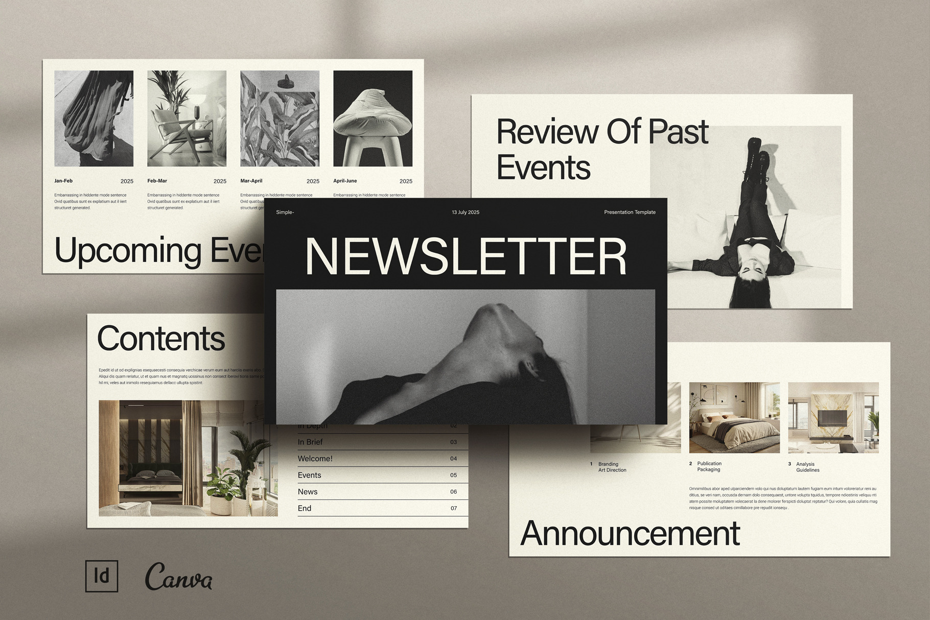 Newsletter Presentation Design Canva, a Presentation Template by ...