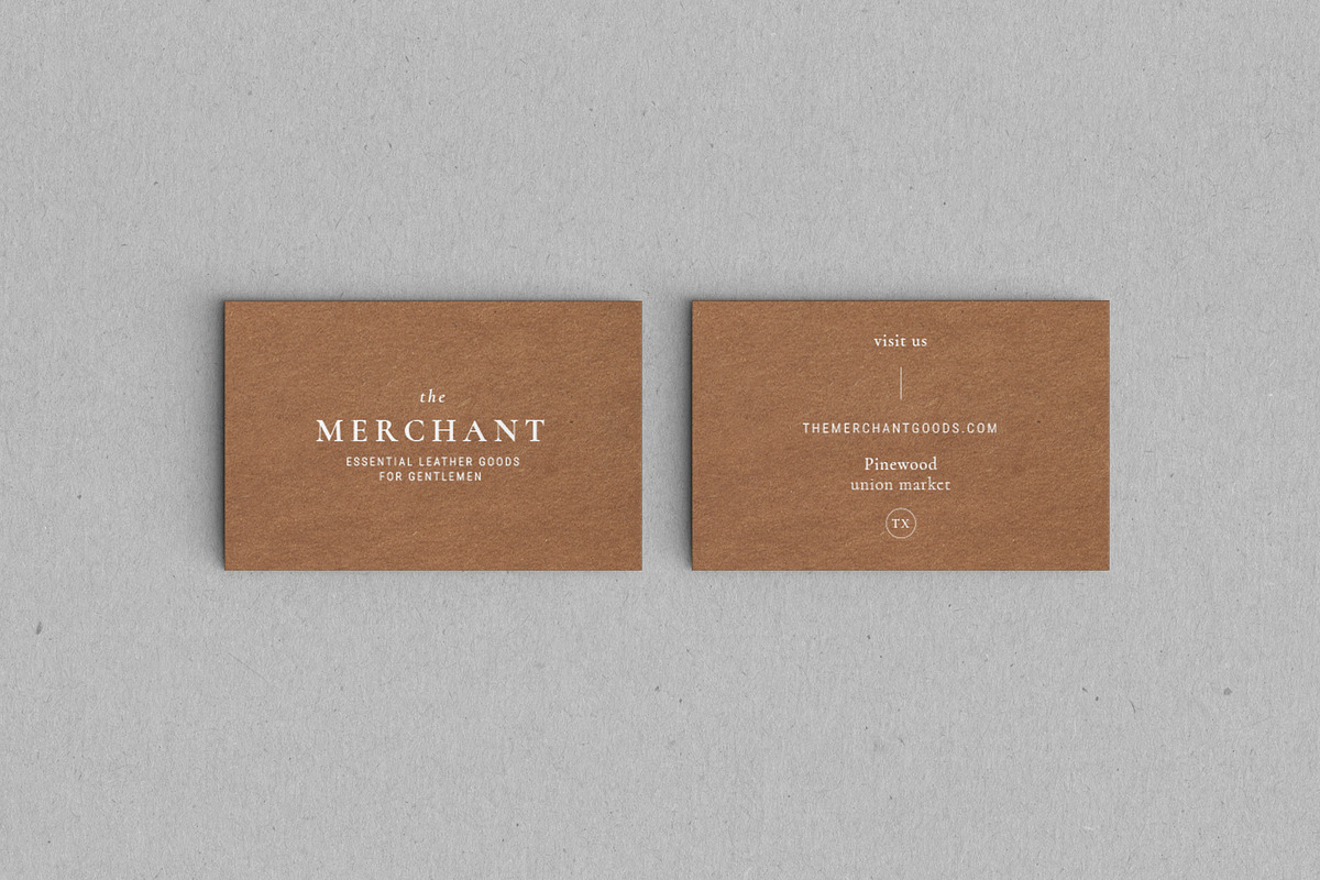 Merchant Business Card, a Business Card Template by 1948 Creative Co.