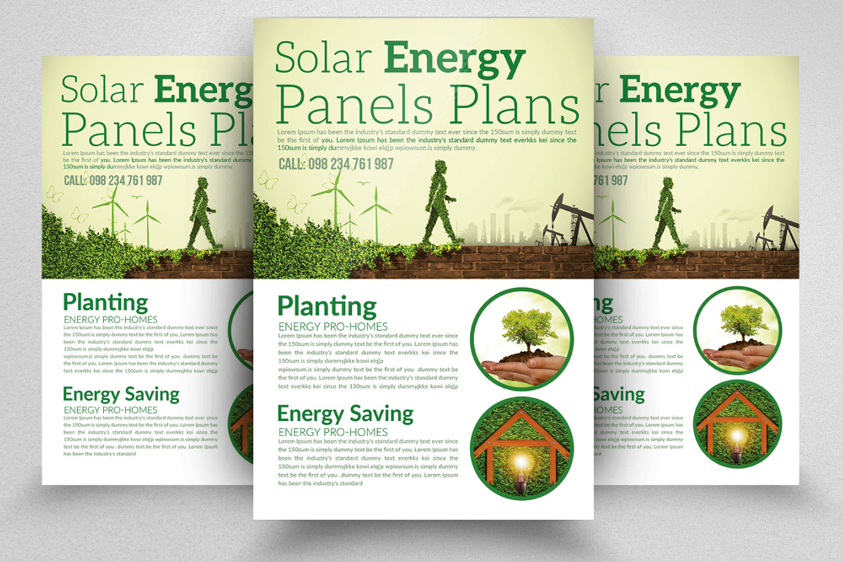 10 Save Energy Flyer Bundle Vol:01, a Flyer Template by Psd Templates