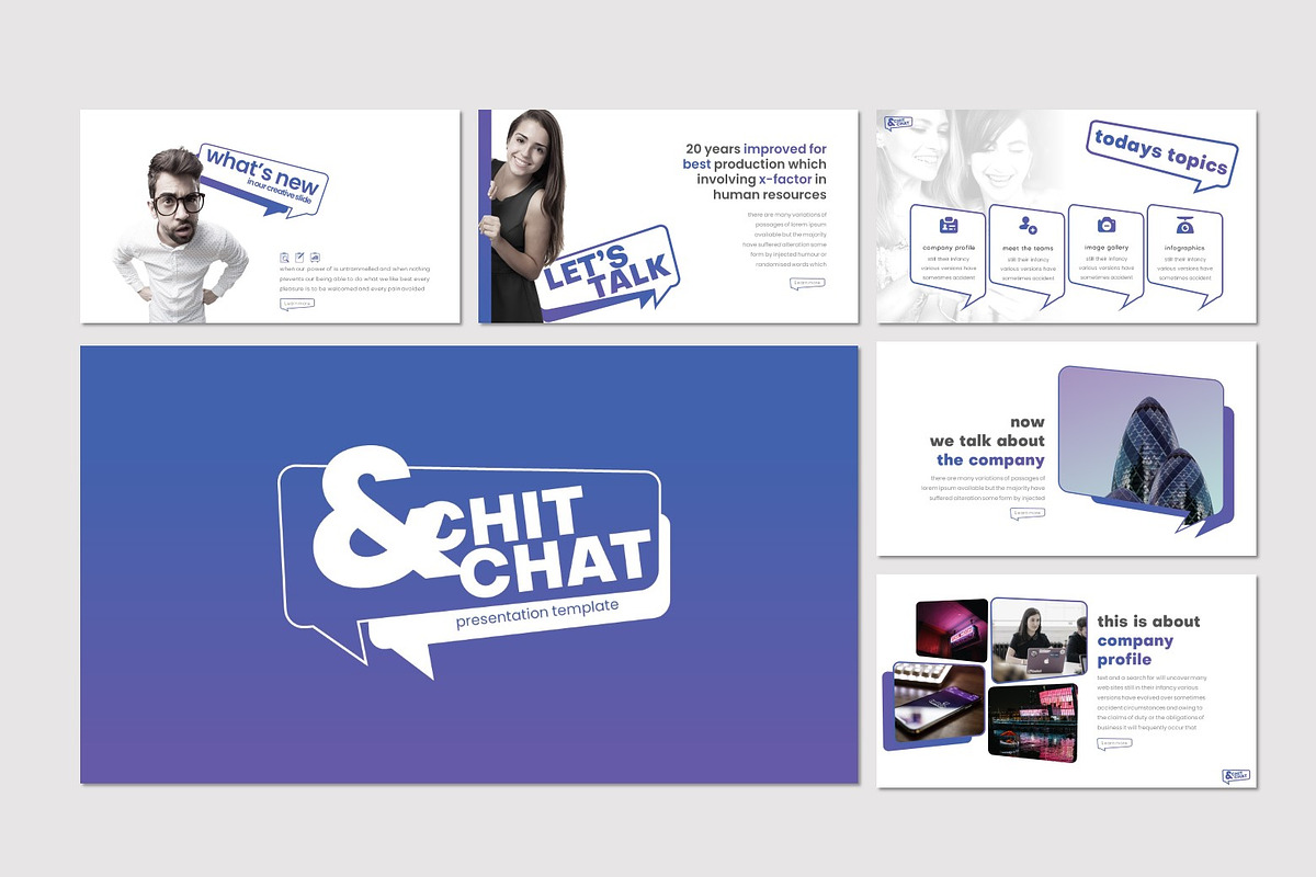 Chit & Chat - Google Slides Template, a Presentation Template by ...