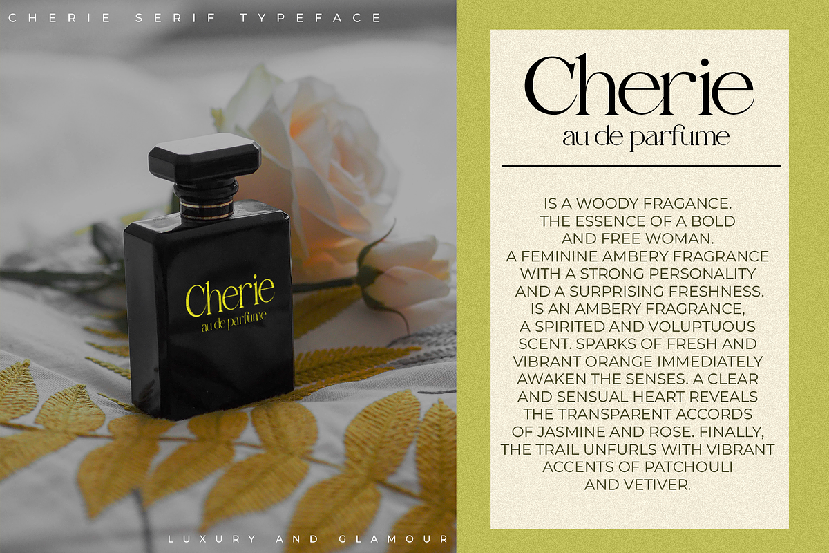 Cherie | Classic Modern Serif, a Serif Font by Pentagonistudio
