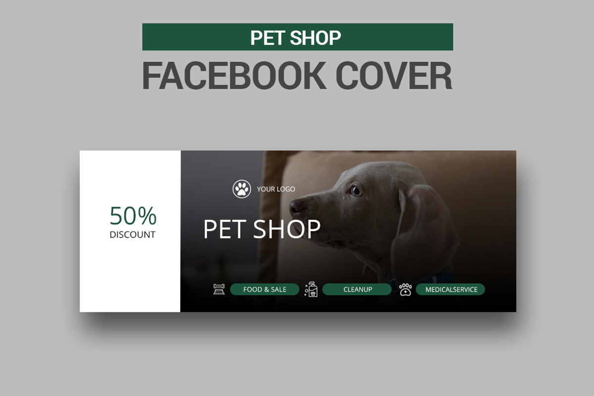 Pet Shop Facebook Cover, a Social Media Template by UNIK Agency