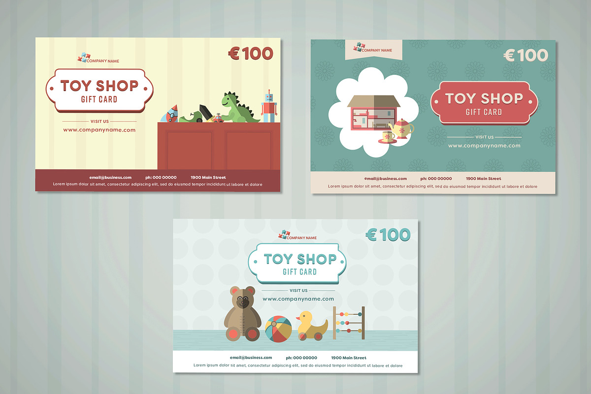 Toy Store Gift Card, a Card Template by wavebreak