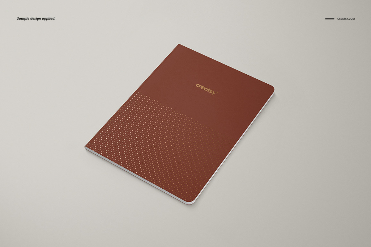 A5 Classic Notebook Mockup Set, a Print Template by creatsy5