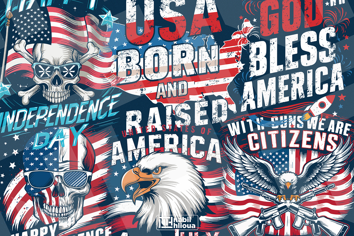 2024 new 4th of july POD designs