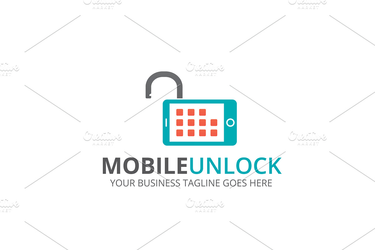 Mobile Unlock Logo, a Branding & Logo Template by XpertgraphicD ...