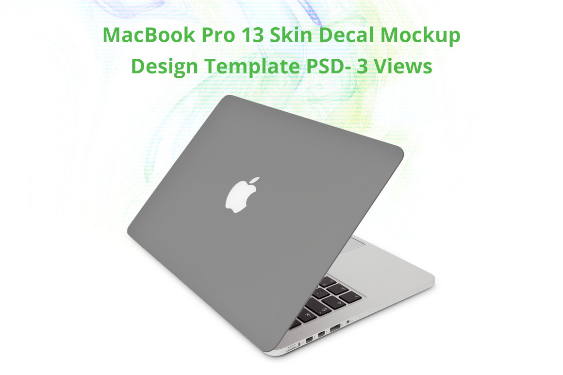 MacBook Pro Skin Design Mockup, a Books & Magazine Mockup by VecRas