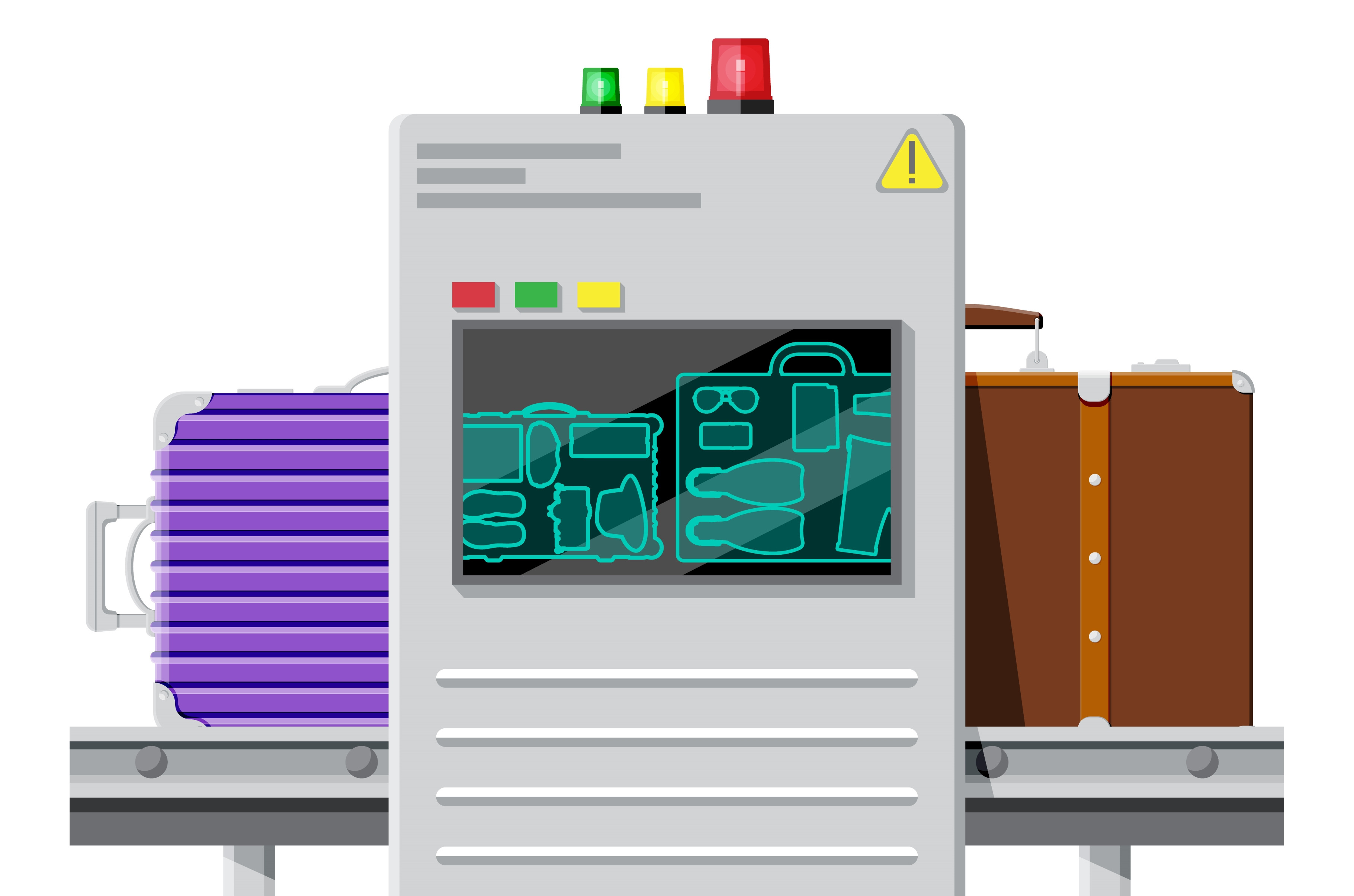 Airport Security Scanner. Conveyor, a Technology Illustration by Abscent