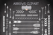 VECTOR Hand Drawn clipart arrows, an Illustration by burlapandlace