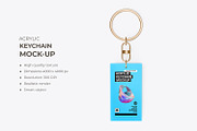 Acrylic Keychain Mockup, a Merchandise Mockup by Ram Studio