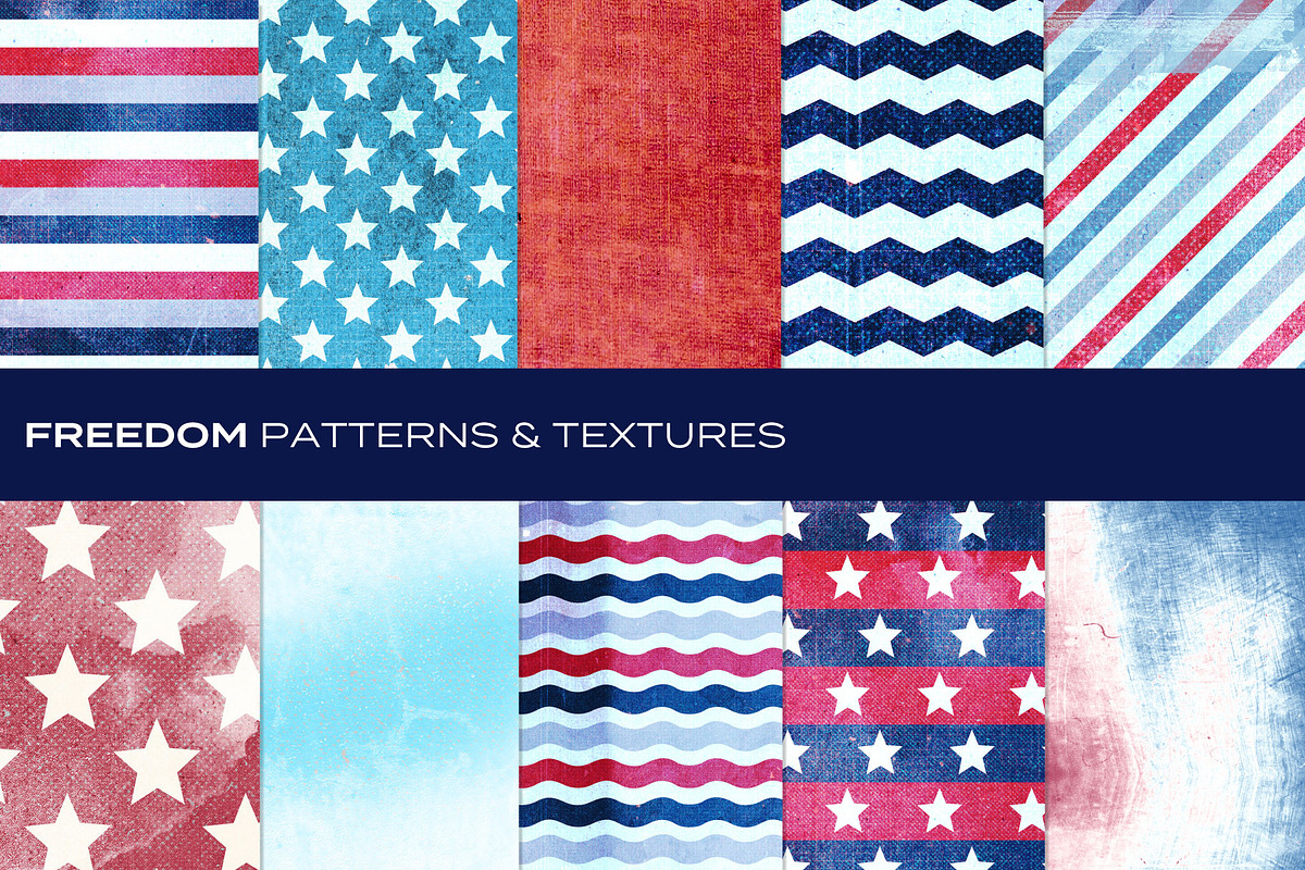 Freedom Patterns & Textures, a Texture Graphic by LuOtero