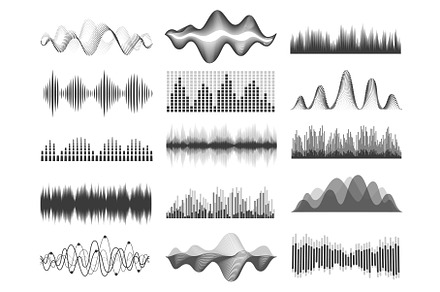 Abstract sound waves | Technology Illustrations ~ Creative Market