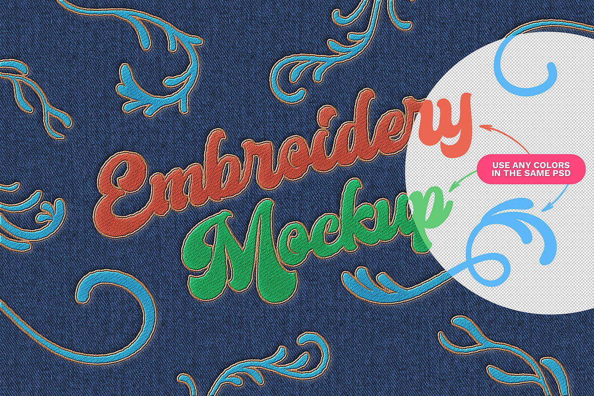 Embroidery Mockup, a Layer Style Add-On by Andrew Skoch Design