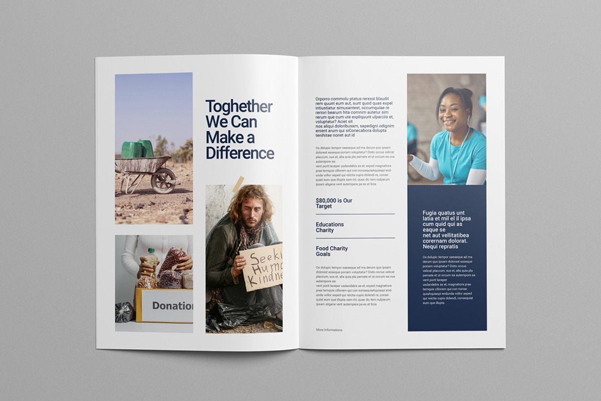 Charity Brochure Template | Canva, a Brochure Template by Pixelpick