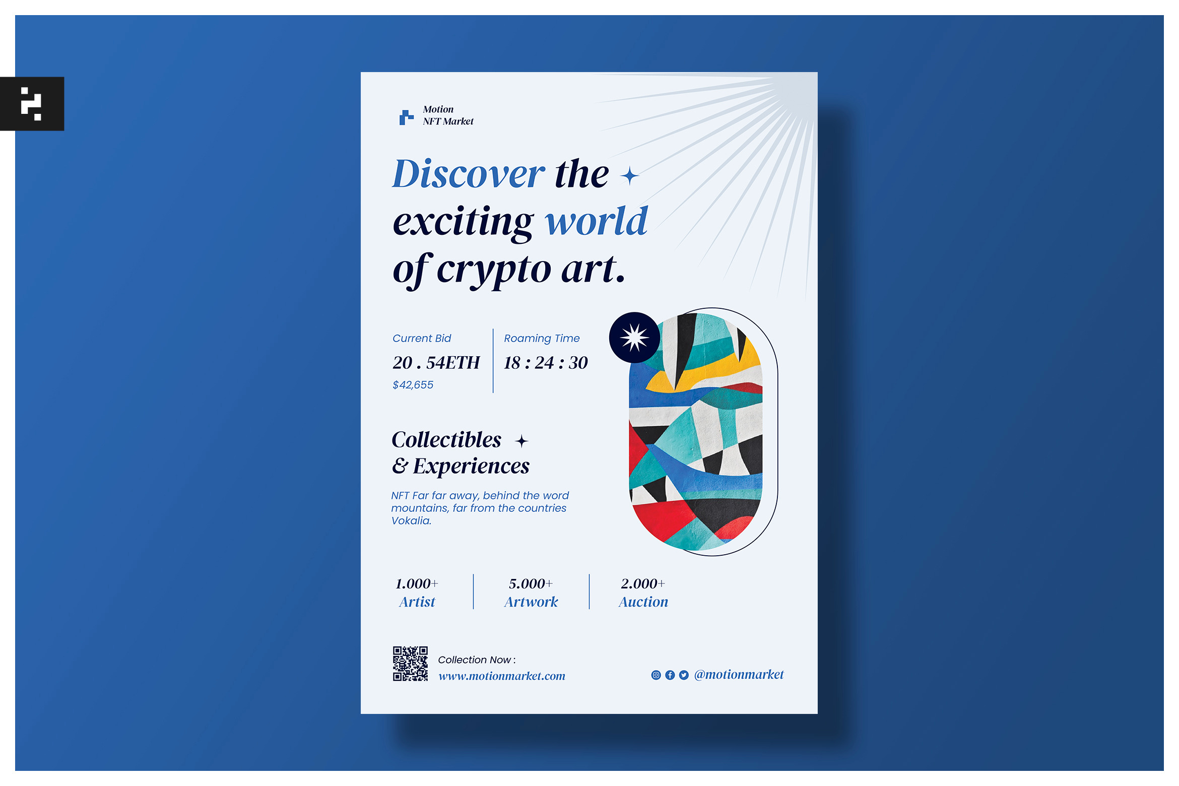 NFT Art Flyer, a Flyer Template by Neermana | Creative Market