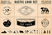 Rustic Logos & Illustrations AI PNG, an Object Graphic by BirDIY Design