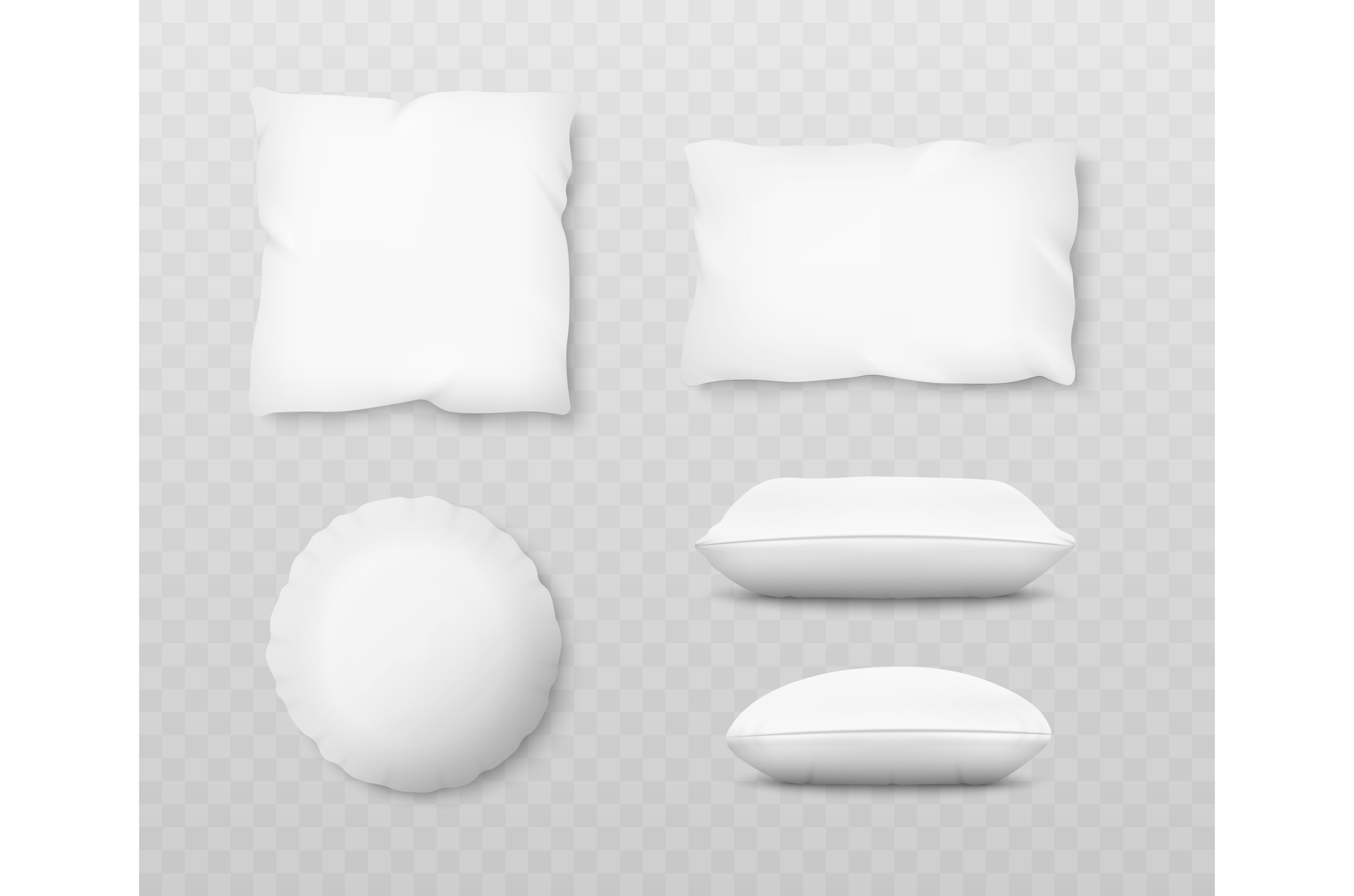 Set of realistic white pillow, an Object Graphic by Sabelskaya ...